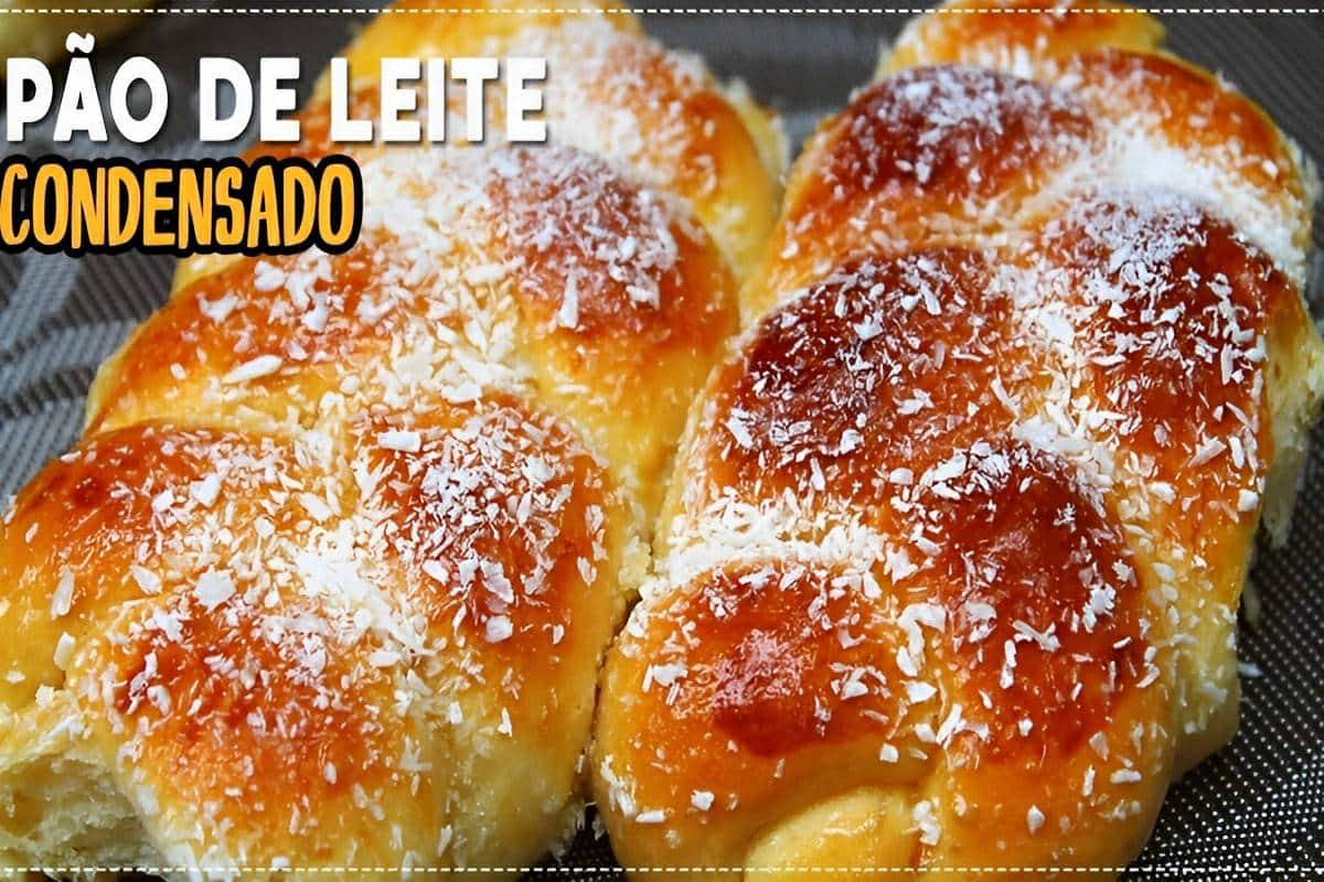 Pão de leite condensado com coco muito fofinho e delicioso perfeito ...